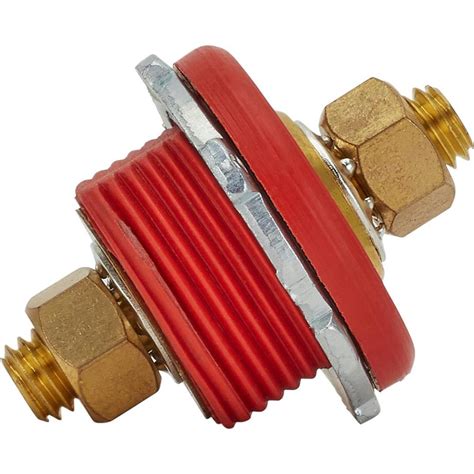 Bulkhead Battery Cable Connector Red