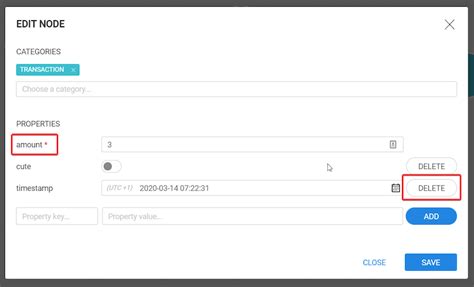 Edit Data Edit Properties And Categories Linkurious User Manual