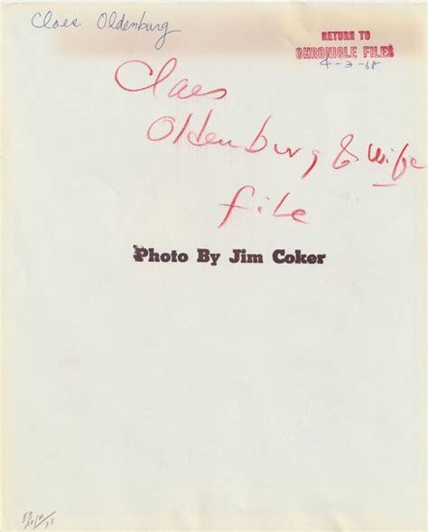 Original Photograph Of Claes Oldenburg And Patty Mucha Circa 1968