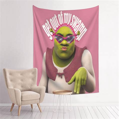 Get Out Of My Swamp Tapestry 30x40in Pink Tapestries Funny