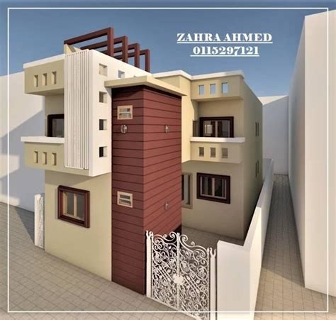 تصميم مبني حوائط حامله لودبيرنغ Architect Zahra Ahmed
