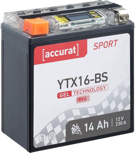 Amazon.fr : Skyrich - Batterie moto Lithium YTX14-BS 12V 14Ah HJX14