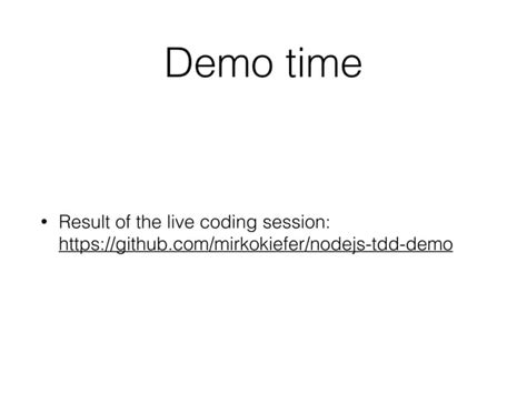 test driven development with node js web development internet