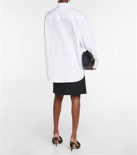 Bottega Veneta Oversized Cotton Blend Shirt Bottega Veneta