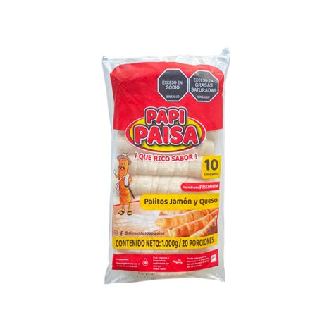 Palito Jamón Y Queso Papi Paisa Por 10 Unds Mundo Huevo