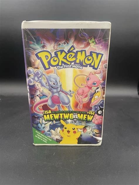 Pokemon The First Movie Vhs Mewtwo Vs Mew 1999 Original Wb Video 45