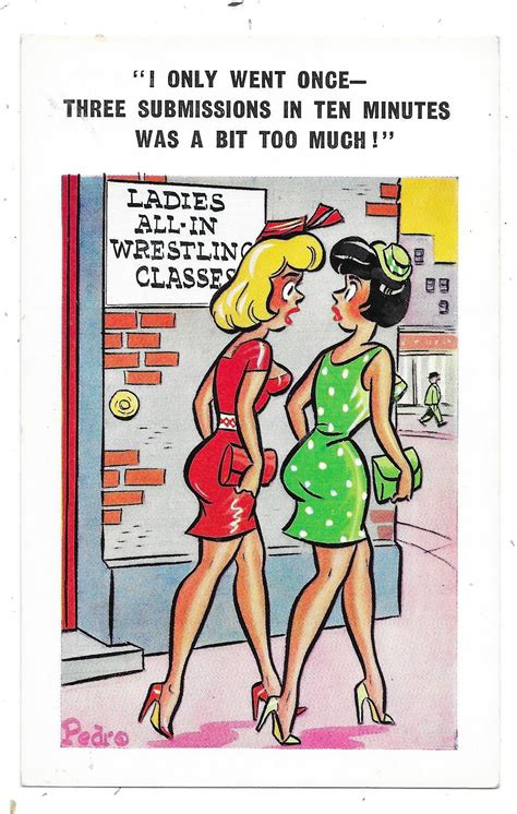 Saucy Seaside Comic Postcard By Pedro Published Sunny Pedro No 116