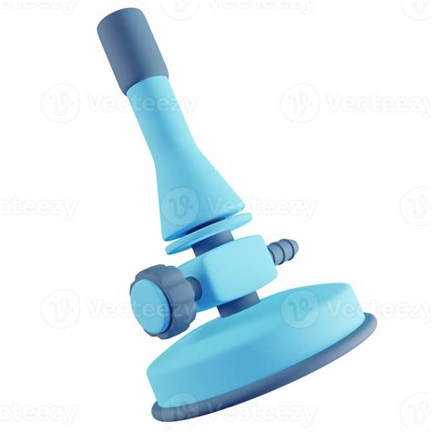 3d Illustration Of Blue Bunsen Burner 40534236 Png
