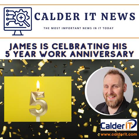 Congratulations On James 5 Year Anniversary James Bulley
