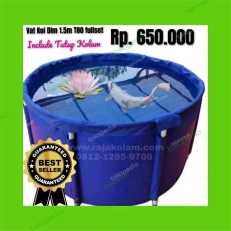 Promo Vat Diameter 1 5m Tinggi 80cm Ful Set Include Net Tutup Kolam Diskon 33 Di Seller Toko
