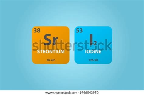 Strontium Iodide Sri2 Molecule Simple Molecular Stock Vector (Royalty ...