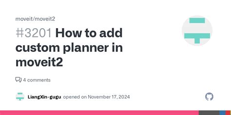 How To Add Custom Planner In Moveit2 Issue 3201 Moveit Moveit2 GitHub