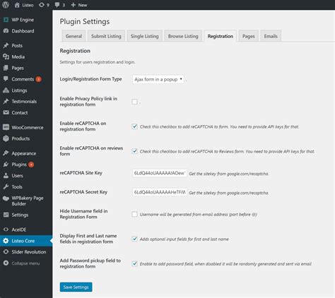 Registration Login Page Listeo Knowledge Base