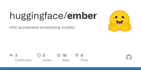 GitHub Huggingface Ember ANE Accelerated Embedding Models
