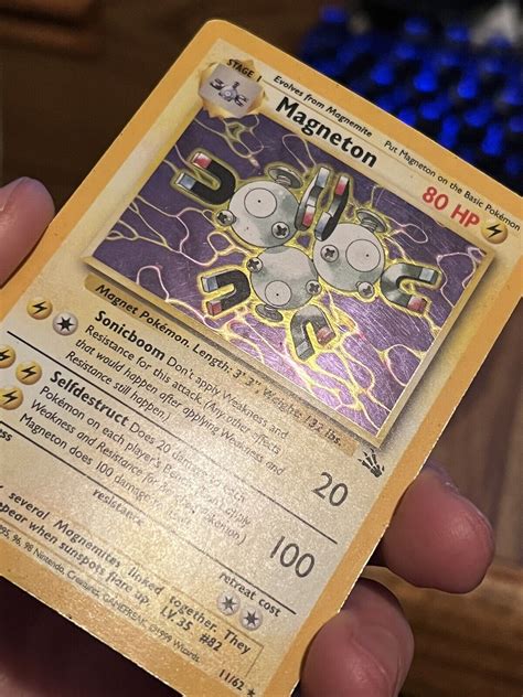 Pokémon TCG Magneton Base Set Holo Unlimited Holo Rare HP eBay