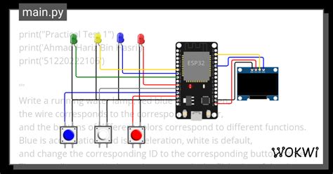 Practical Test 1 Wokwi Esp32 Stm32 Arduino Simulator