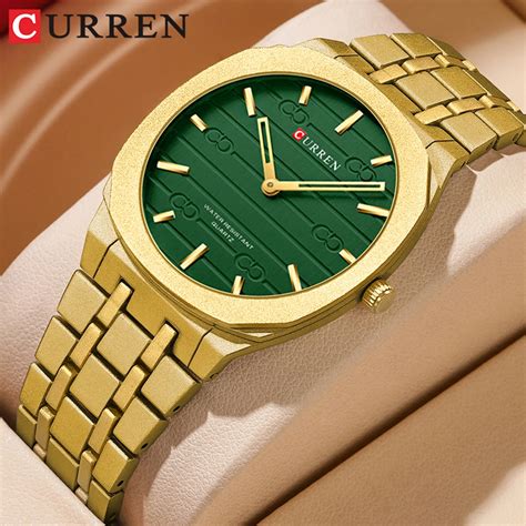 CURREN Reloj De Pulsera De Acero Inoxidable Para Hombre Cron Grafo De
