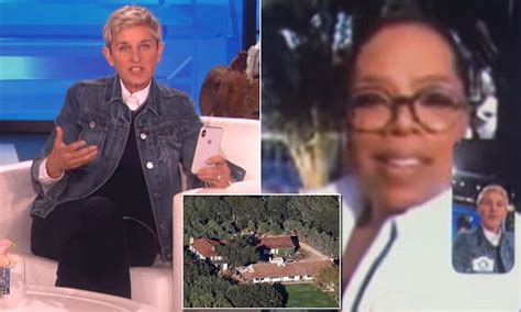Ellen DeGeneres Tells Viewers How She Fled Her Home Daily Mail Online