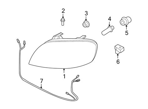 Chevrolet Aveo Headlight Wiring Harness Sedan 96826526 Gm Parts