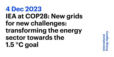 Iea At Cop28 New Grids For New Challenges Transforming The Energy Sector Towards The 1 5 °c