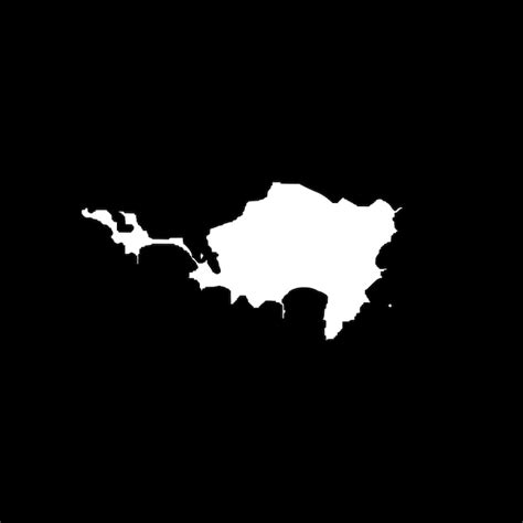 Ícone Do Mapa Da Ilha De São Martinho Vetor Premium