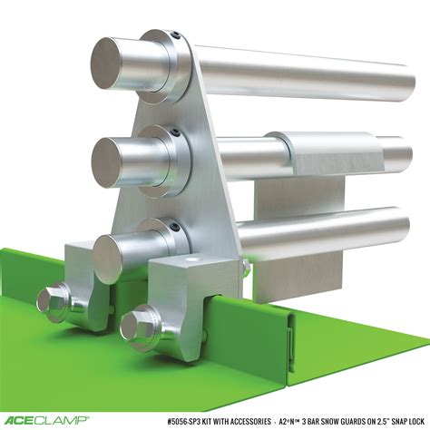 3 Bar Snow Guards For Snap Lock Standing Seam Metal Roofs Aceclamp