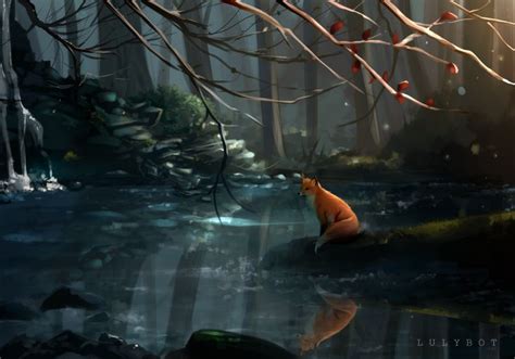 Fox By Lulybot On Deviantart Fox Pictures Dreamy Art Fox Art