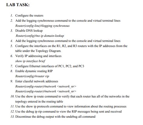 Solved Note Use Cisco Packet Tracer For This Lab And Chegg Com