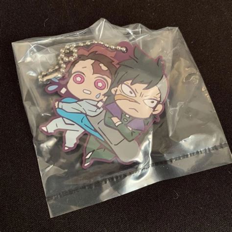 Demon Slayer Rubber Mascot Key Chain Gacha Tanjiro Kamado Genya Fushikawa £4766 Picclick Uk