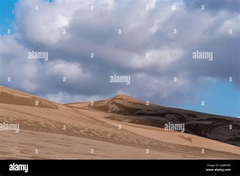 The Formation Of Wet Sand Dunes In Dasht E Lut Or Sahara Desert After