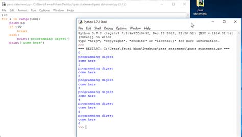 Pass Statement In Python With Example