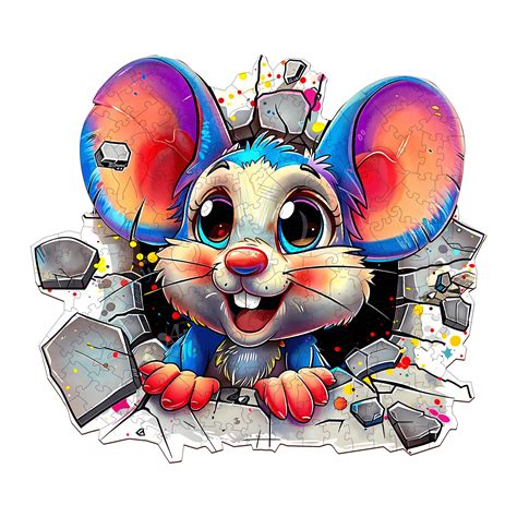 Woodbests 3d Wall Rat 2 Wooden Puzzle Woodbests