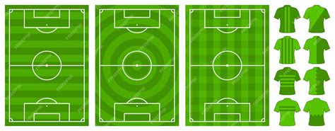 Premium Vector Football Field Graphic For Soccer Starting Lineup