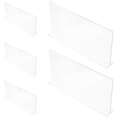 5pcs Desk Name Plate Clear Acrylic Office Name Plate Name Plate For