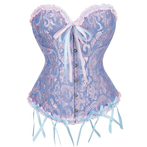 Cors Victoriano De Talla Grande Para Mujer Sexy Corpi O Top Vintage Con Estampado De Flores