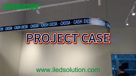 Ledsolution Delivers Custom P3 Flexible Indoor Led Strip Ribbon Display