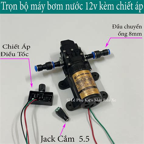 Bộ Máy Bơm Phun Sương 12v Mini Kèm Nguồn Máy Bơm Thương Hiệu Oem