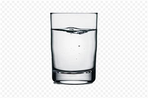 Premium Psd A Glass Of Water With A Half Full Glass Of Water