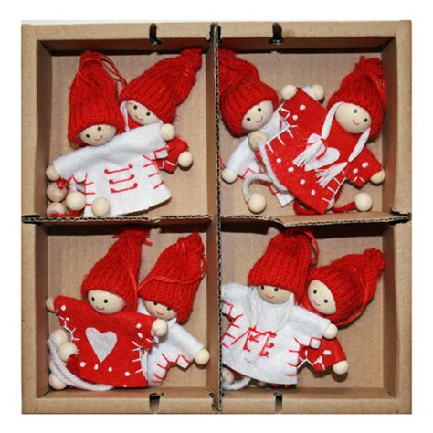 Tomte Boy And Girl Ornaments Set Of Scandinavianshoppe