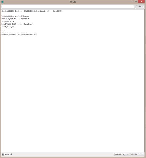 Troubleshooting Rfm69hw Radio Implementation On An Uno Programming