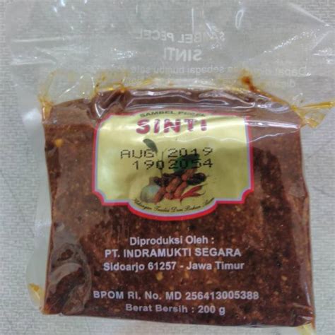 Bumbu Pecel Kacang 200 Gr Sinti Shopee Indonesia