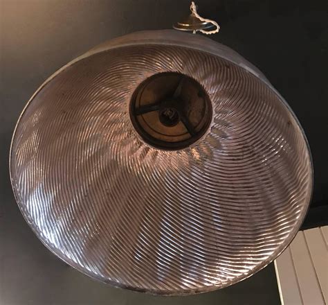 Pair Of Large Industrial Gold X Ray Mercury Glass Pendant Lights At 1stdibs