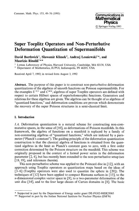 pdf super toeplitz operators and non perturbative deformation