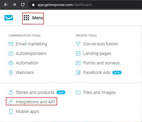 getresponse integration fast flow