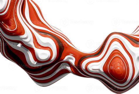 3d Rendering Of Colorful Abstract Twisted Wavy Shape In Motion Computer Generated Geometric