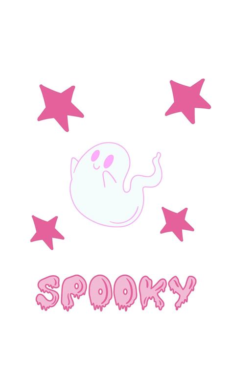 Pink Spooky Ghost Digital Download Pink Ghost Clipart Etsy