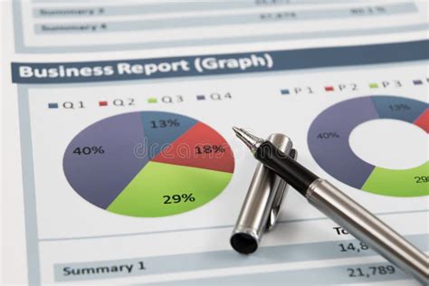 Graph Analysis Stock Image Image Of Analyst Annual Market 5139129