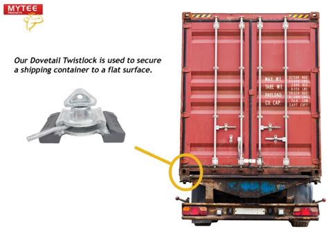 2 Pack Weld On Dovetail Twistlock Foundation For Iso 1161 Shipping