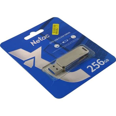 Флешка Netac NT03U782C-256G-30PN USB/USB-C OTG 256 ГБ — купить, цена и ...