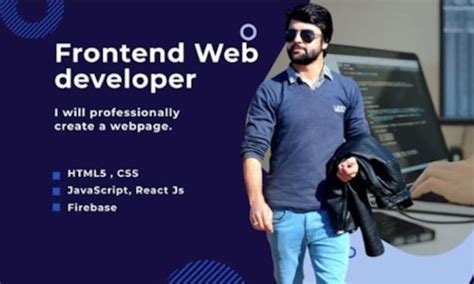 Be Your Front End Web Developer Using Html Css React Js By
